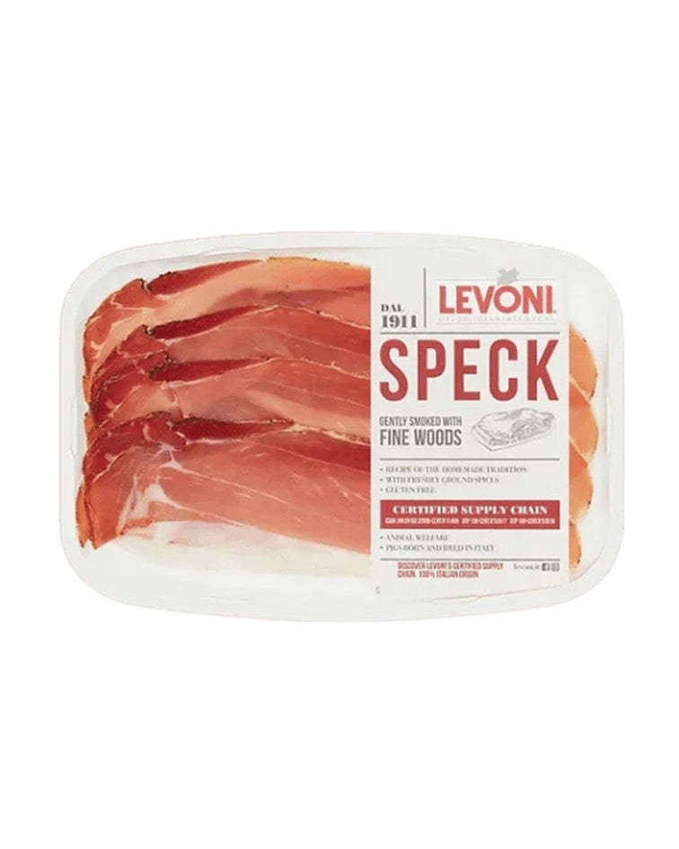 Levoni Sliced Gently Smoked Speck 100% Italian Meat 80g – The Italian ...